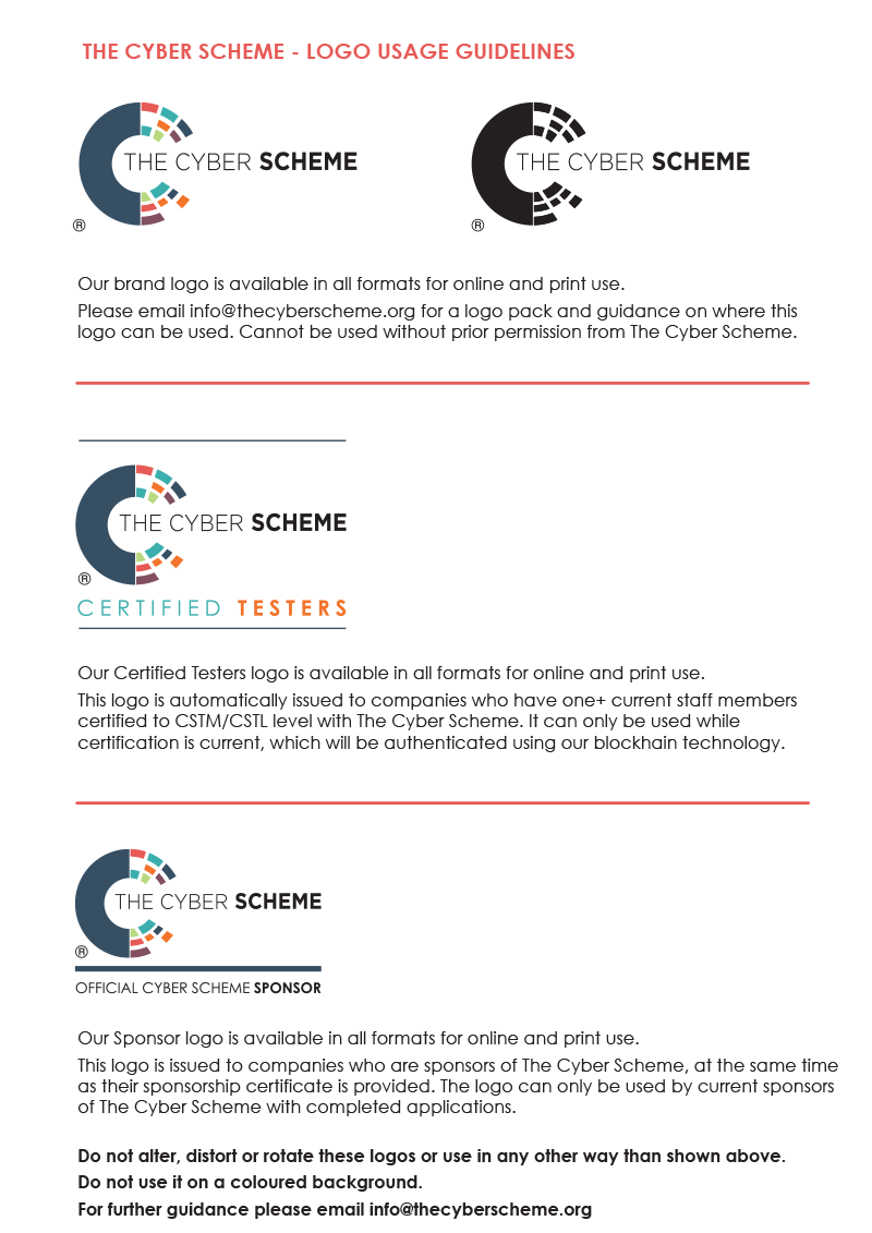 Branding resources - The Cyber Scheme